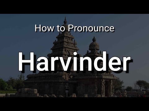 Harvinder - Pronunciation and Meaning