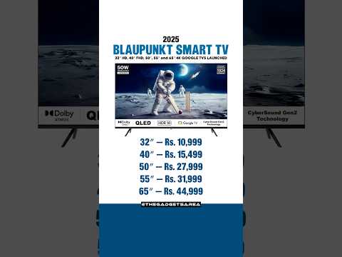 New Blaupunkt TVs 2025! 📺 HD to 4K QLED with Google TV! #blaupunkt #smarttv