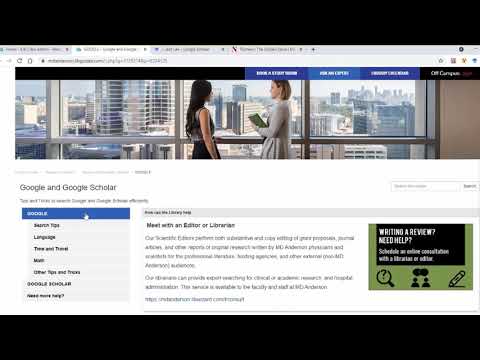 Google Scholar: Advanced Search Tips