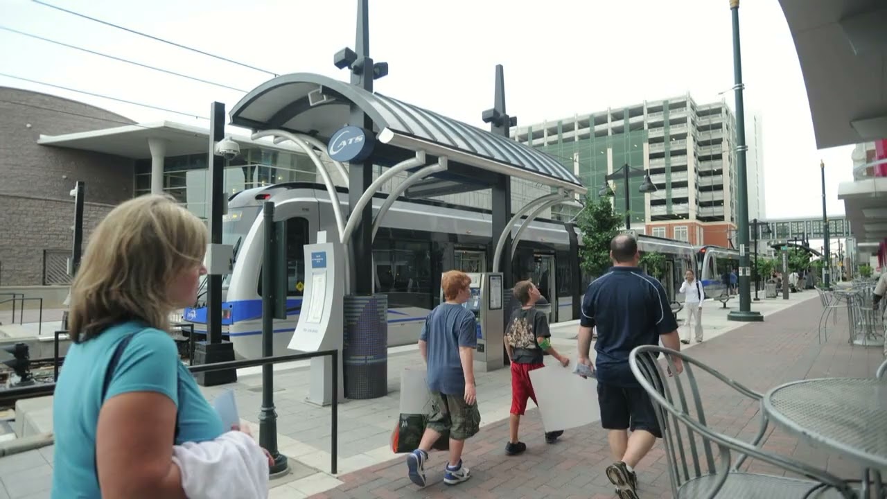 June 14, 2010 – A 8-minute timelapse video at the 7th Street Light Rail Station at Charlotte, NC