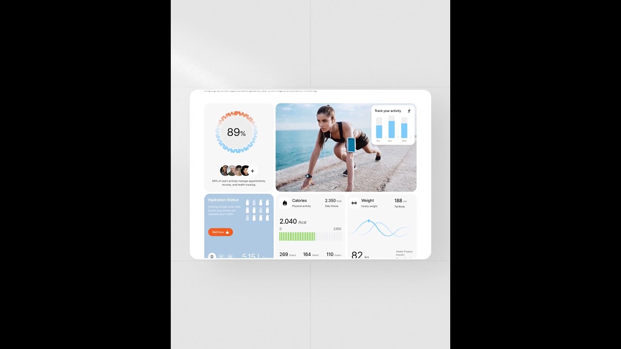 Modern Healthcare Website UI Design | Digital Wellness & Preventive Care Platform