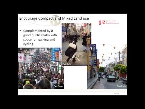 SUTP-Webinar: Urban Development and Transport Linkages (29.07.2014)