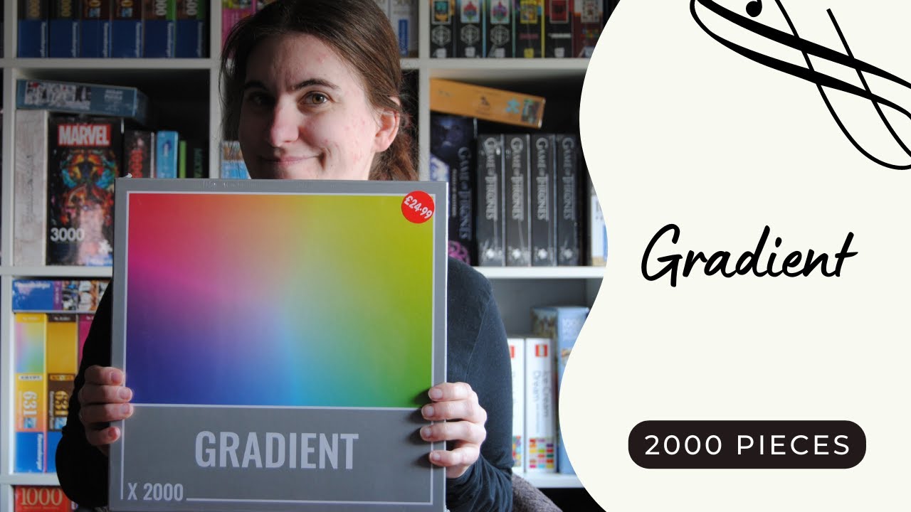 🧩 2000 Piece Gradient Jigsaw Puzzle Challenge | My First Ever!