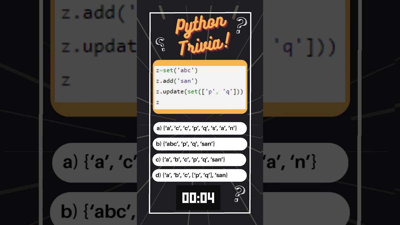 Python Trivia 51 #coding #programming #python #techcommunity #shorts #trending #viral #datascience