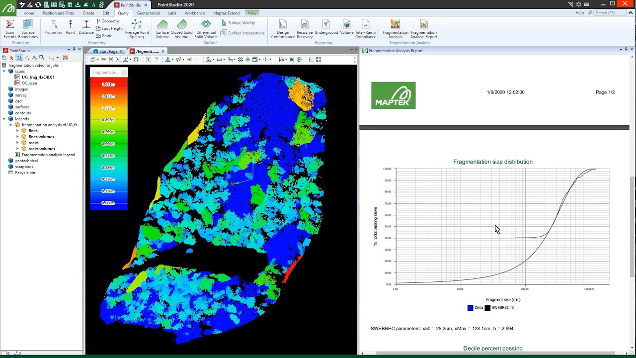 Introducing PointStudio Fragmentation analysis reporting