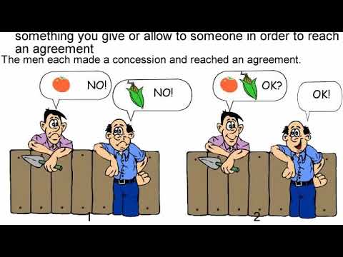 concession meaning | Vocabulary for Kids | Children's Dictionary | Learn English Vocabulary