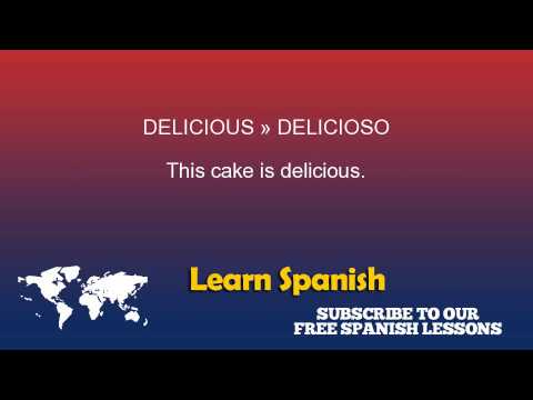 Delicious in Spanish