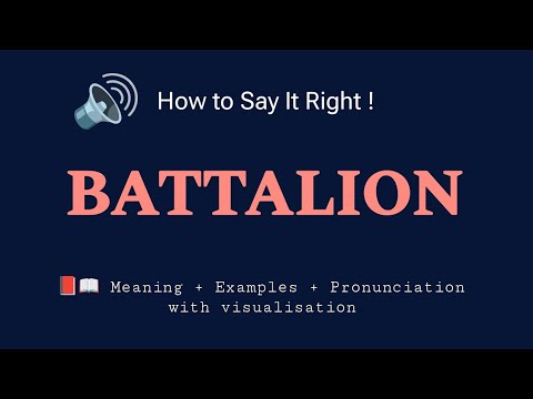 "English Word of the Day: Battalion | Learn with Examples"