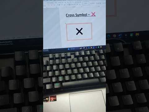 cross symbol tips #msword #typing #computer #windows #keyboard