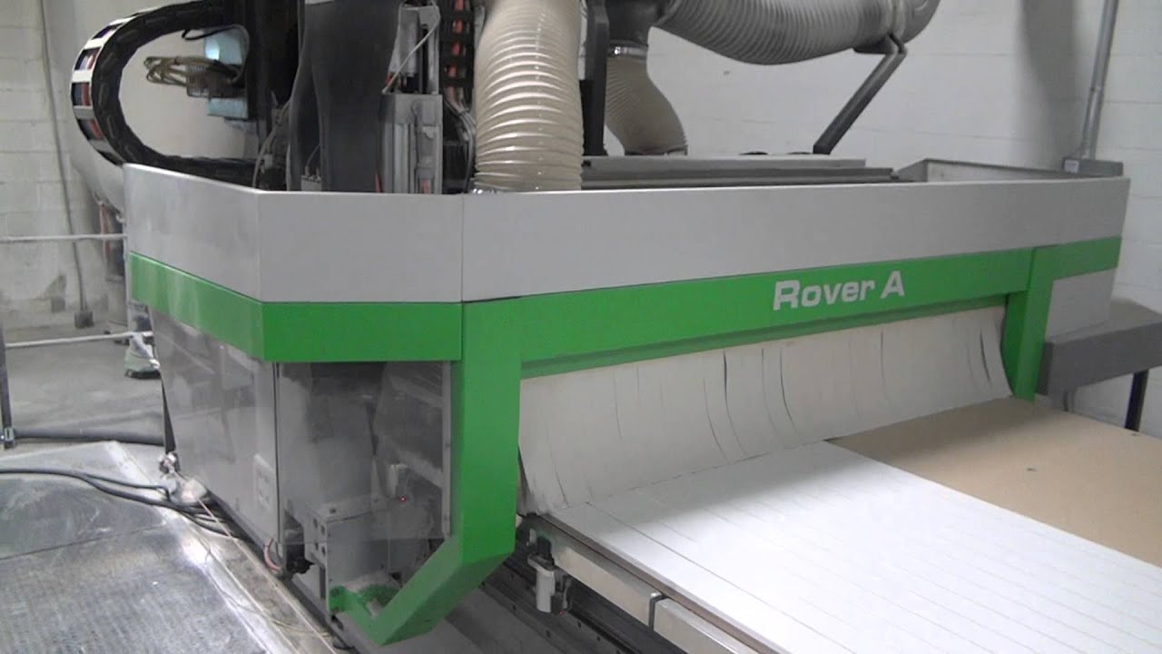 Biesse CNC cutting solid surface material