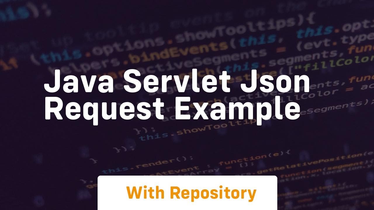 java servlet json request example