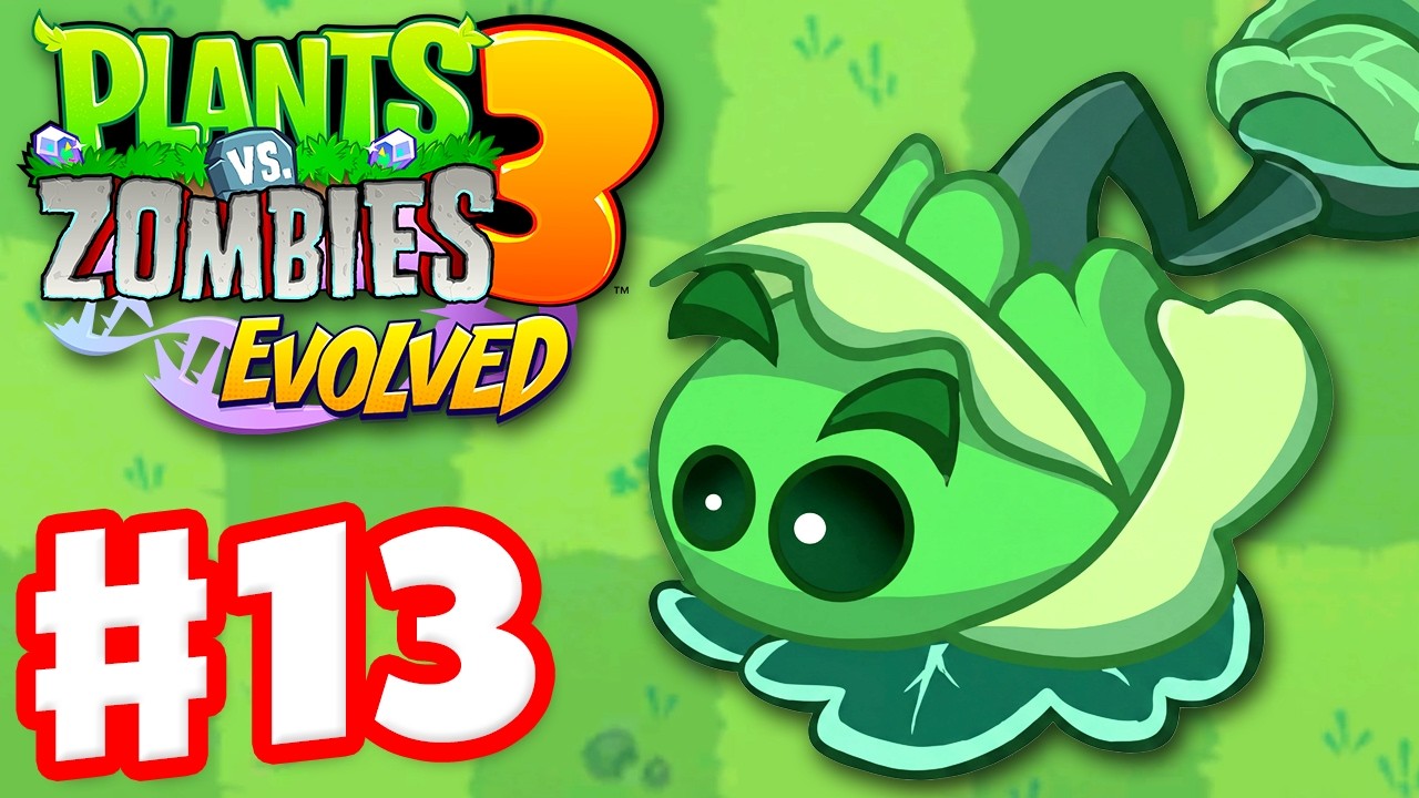 Plants vs. Zombies 3: Evolved - Gameplay Walkthrough Part 13 - Level 15 Cabbage Pult!