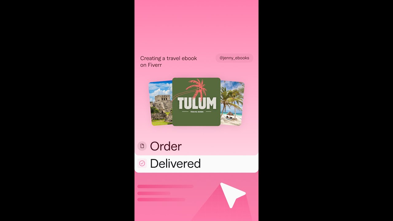 Creating a Tulum travel guide on Fiverr #shorts #travel #fiverr