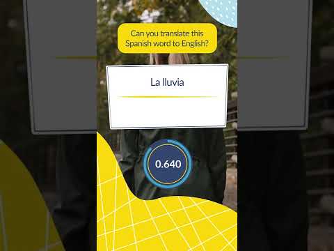 Spanish Weather Quiz: What is "La lluvia" in English? #Short