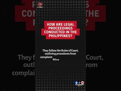 How are legal proceedings conducted #shorts #philippinelaw #legalresources #barexamprep