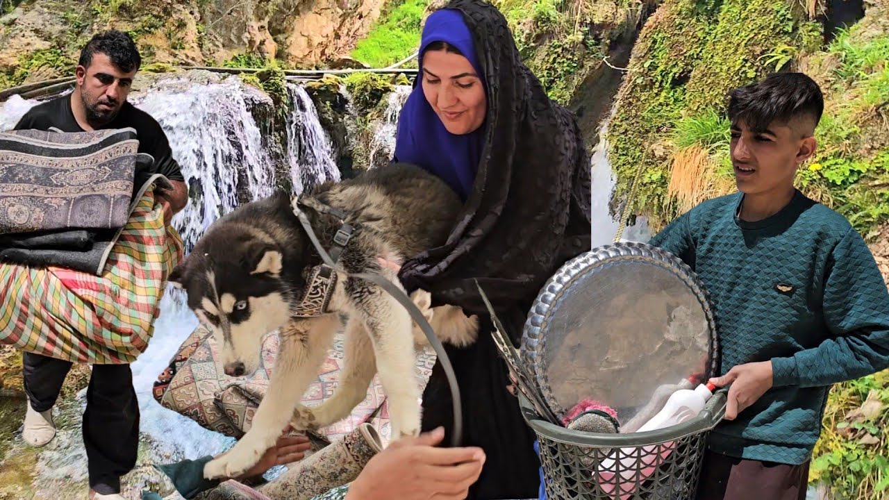 They Took Their Whole Life to the Waterfall | A Day You Don’t See Often