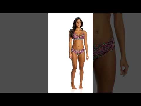 Eidon Swimwear Amina Madison Fixed Triangle Bikini Top (D/DD Cup) | SwimOutlet.com