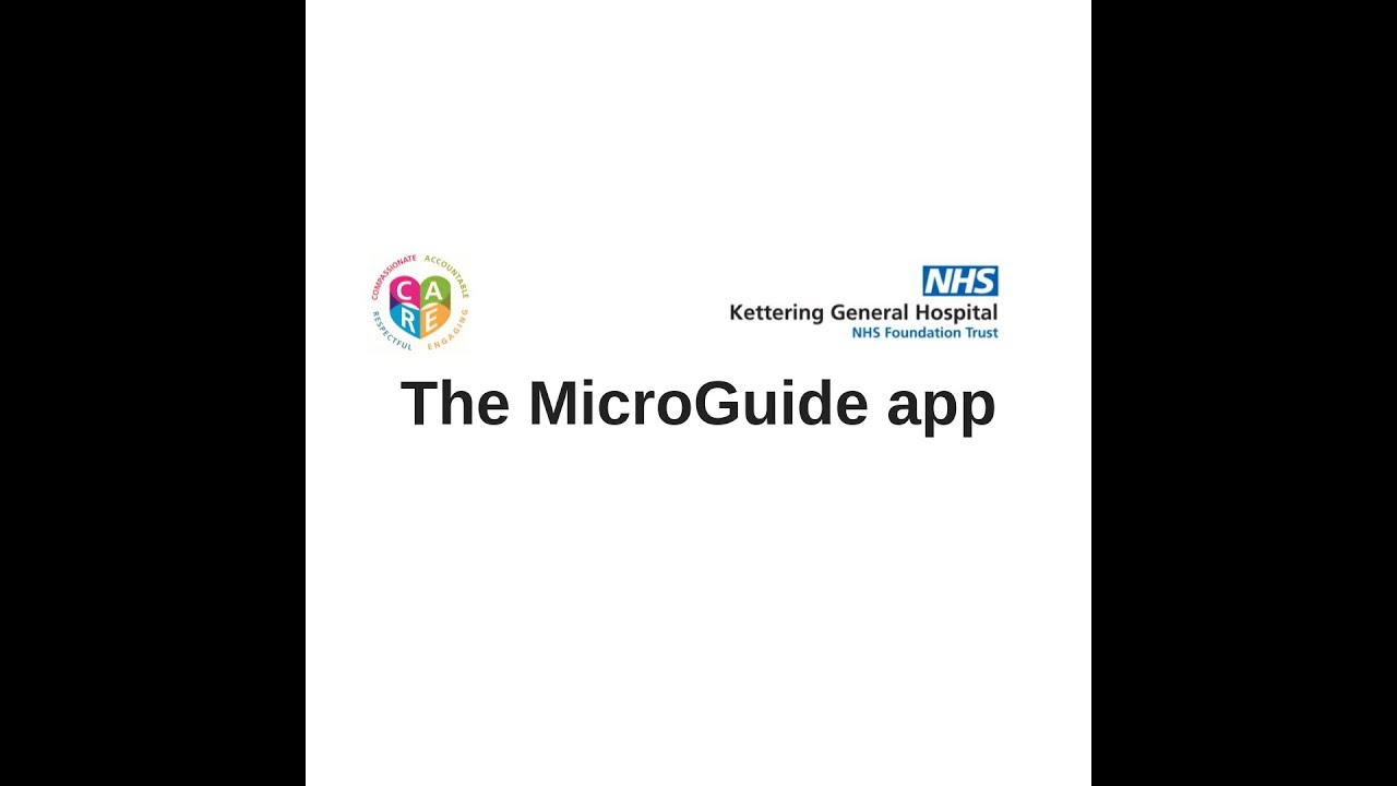 A guide to the MicroGuide App.