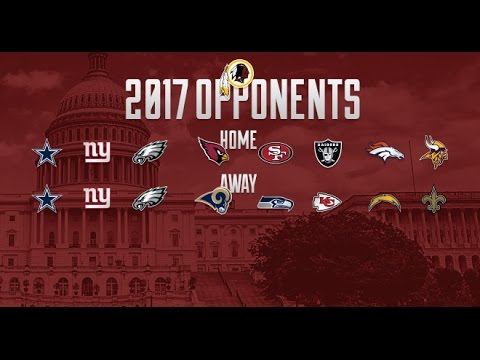 The Redskins Report: Washington Redskins 2017 Regular Season Schedule Overview