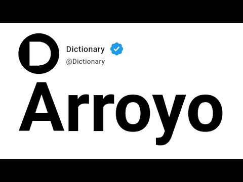 Arroyo Significado En Inglés