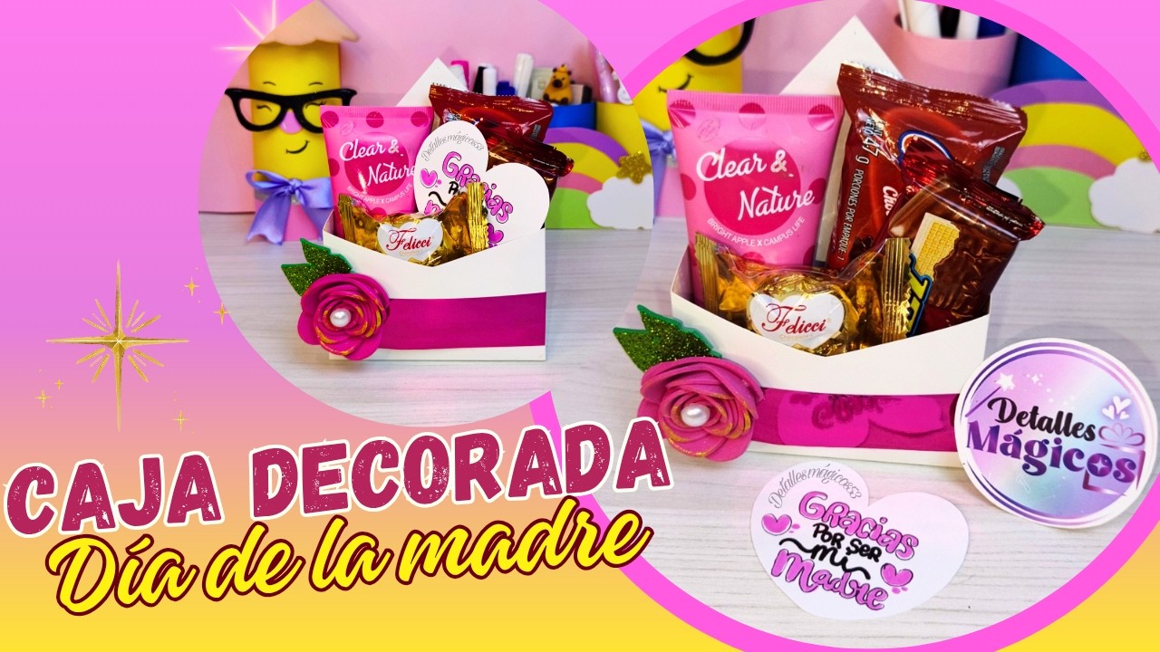 Te enseño este linda CAJA DECORADA para el DÍA DE LA MADRE 👩🌸