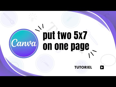 How to put two 5x7 on one page Canva