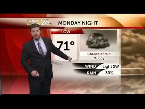 Augusta, GA weather forecast for Monday, August 18, 2014
