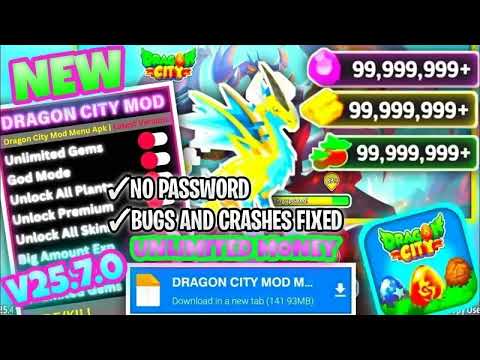 DRAGON CITY 2025 APK MOD MENU v25.7.0 Gameplay - UNLIMITED MONEY AND GEMS Works 2025
