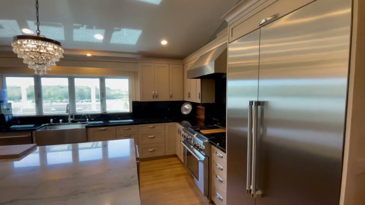 Design-Build Transitional Kitchen Remodel with Custom Cabinets in Costa Mesa OC by APlus Team