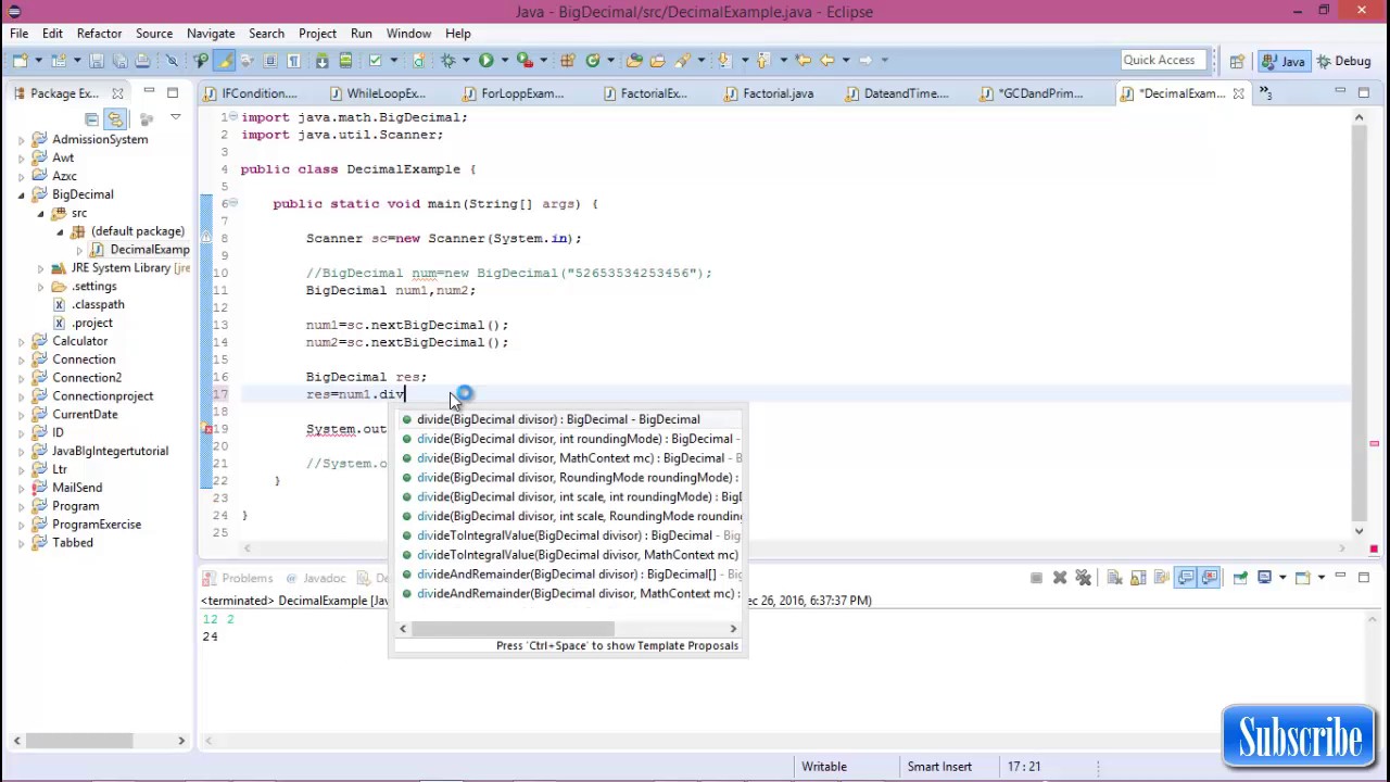Java biginteger #8 BigDecimal in java