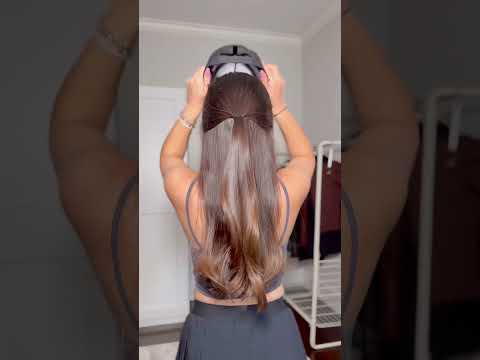 another hat hairstyle hack before summer ends 🔥🧢 #hair #hathairstyle #ponytail #summerhairstyles