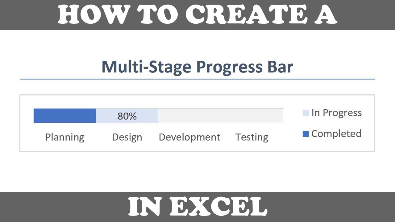 Excel Multi-Stage Progress Bar | FREE Download