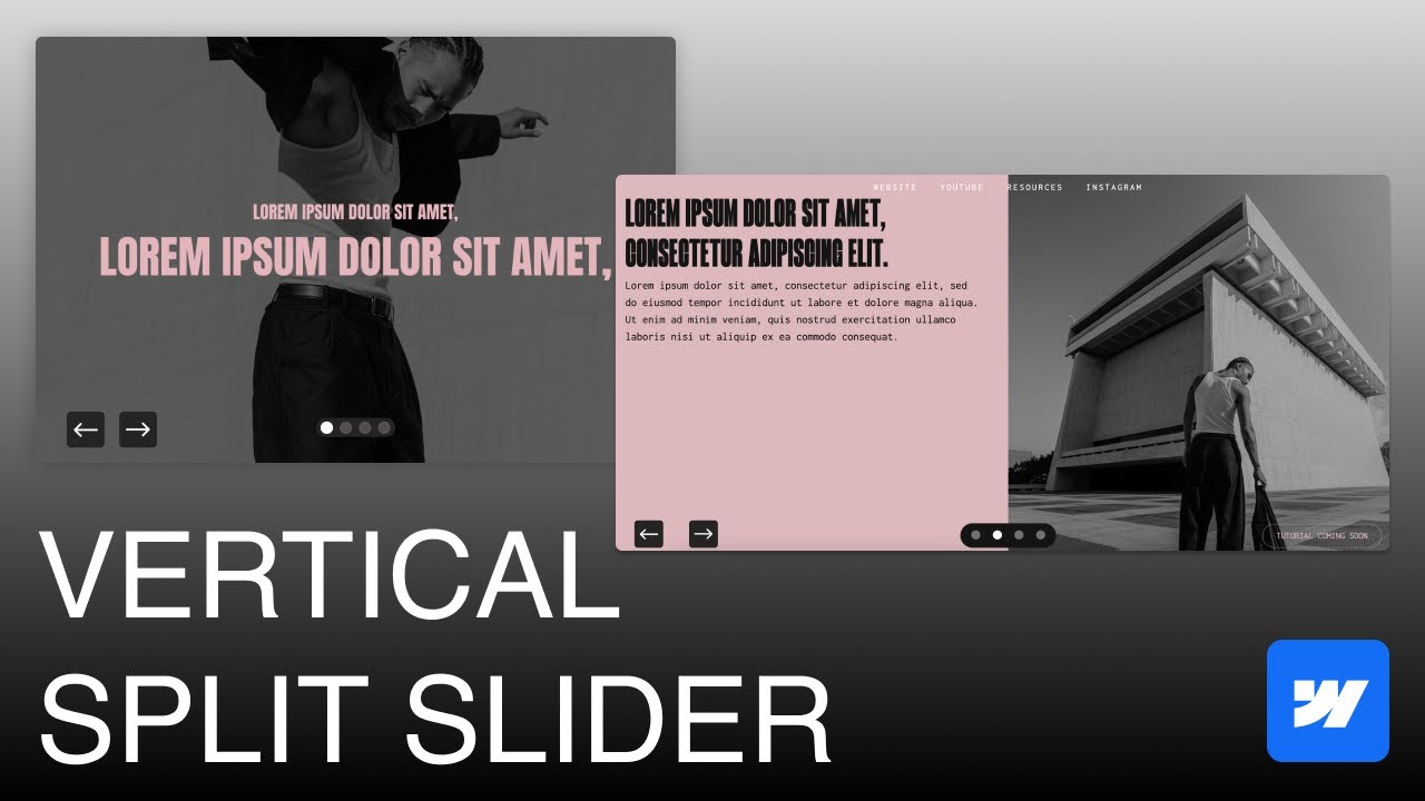 Webflow Vertical Slider