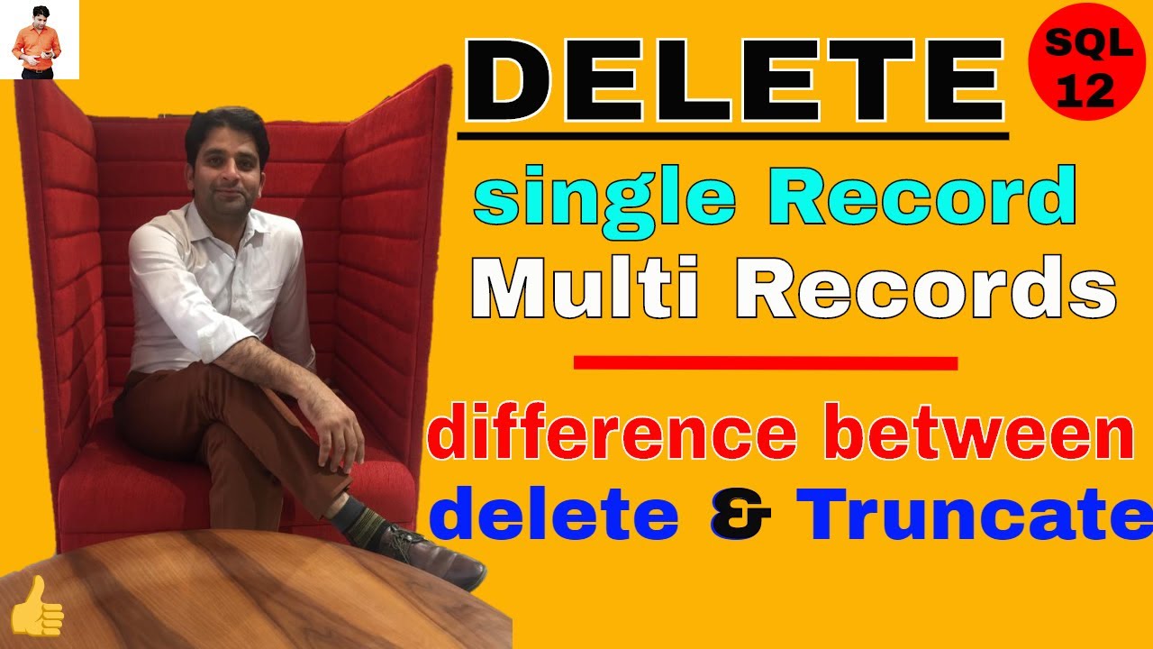 Delete Command in Oracle - SQL with Example