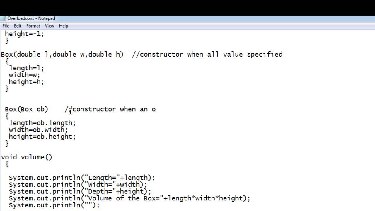 How to implement constructor overloading in java