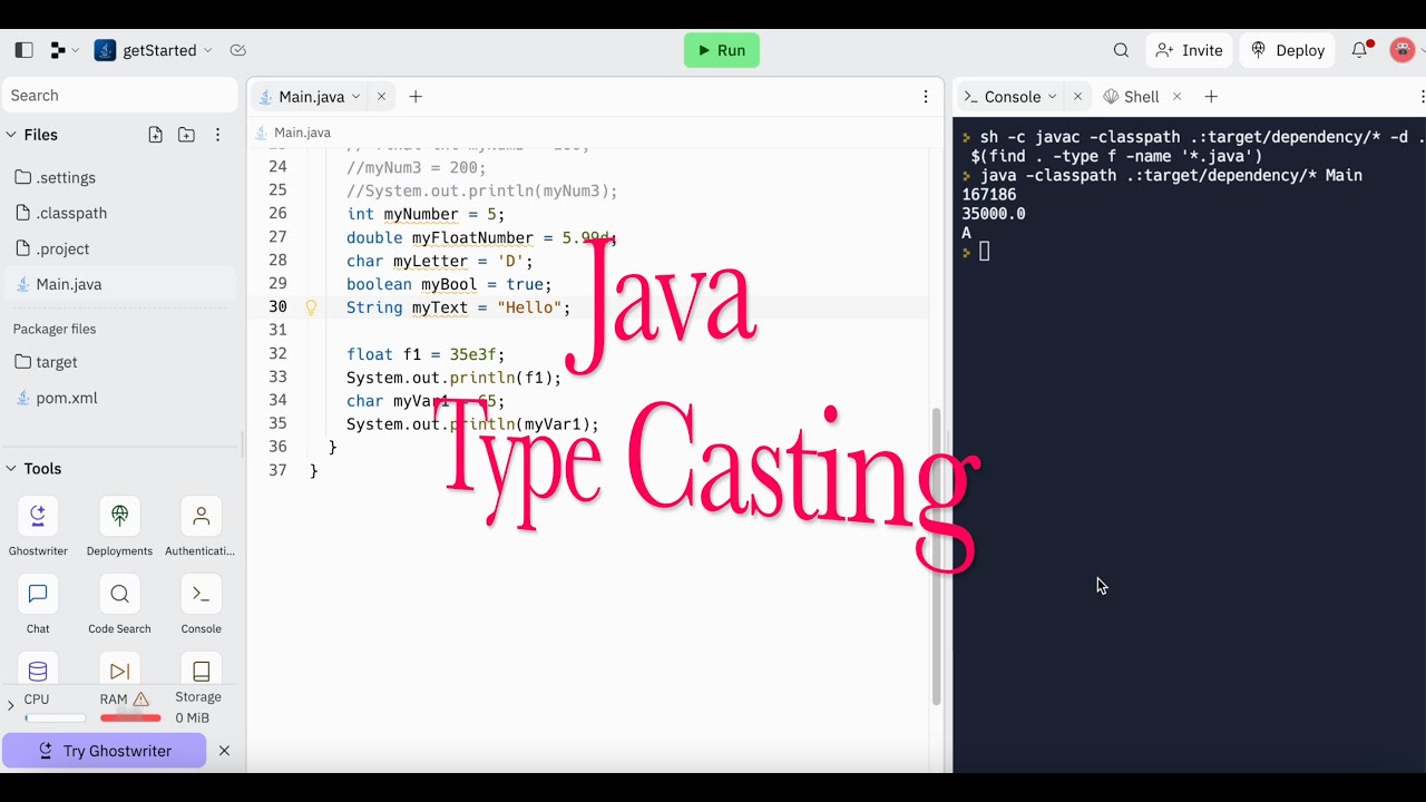7. Java Type Casting