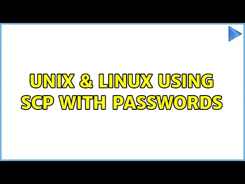 Unix & Linux: Using scp with Passwords (2 Solutions!!)
