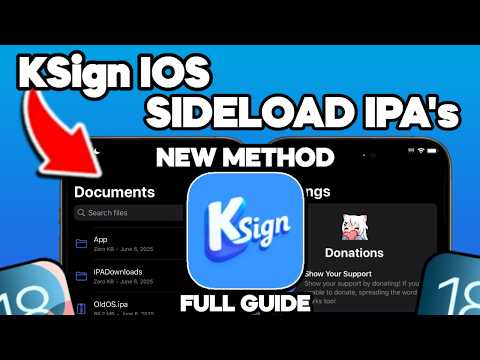 *NEW METHOD* Install K-Sign on iOS: Install IPA Files on iPhone/iPad NO COMPUTER or REVOKES