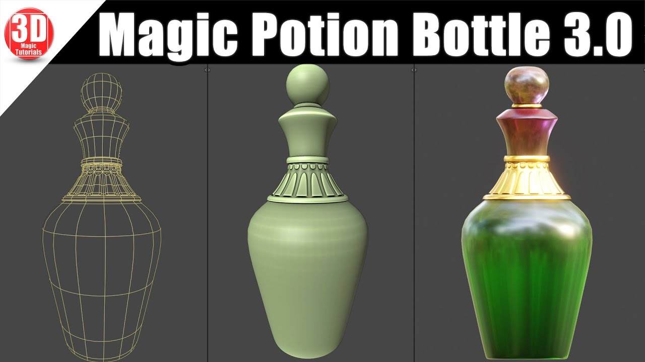 Making a Magic Potion Bottle in Blender 3.0