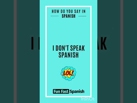 How do you say in Spanish "I don't speak Spanish" #spanishteacher #learnspanish #fyp #spanishonline