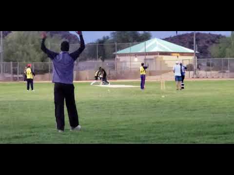 Shivang Dave batting. Cardinals vs Blasters