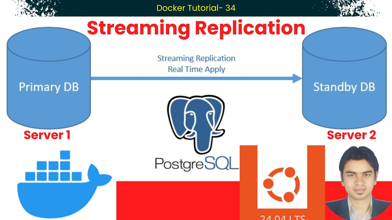 PostgreSQL High Availability with Docker 🔥 Primary–Replica Streaming Replication | 2-Server HA Setup