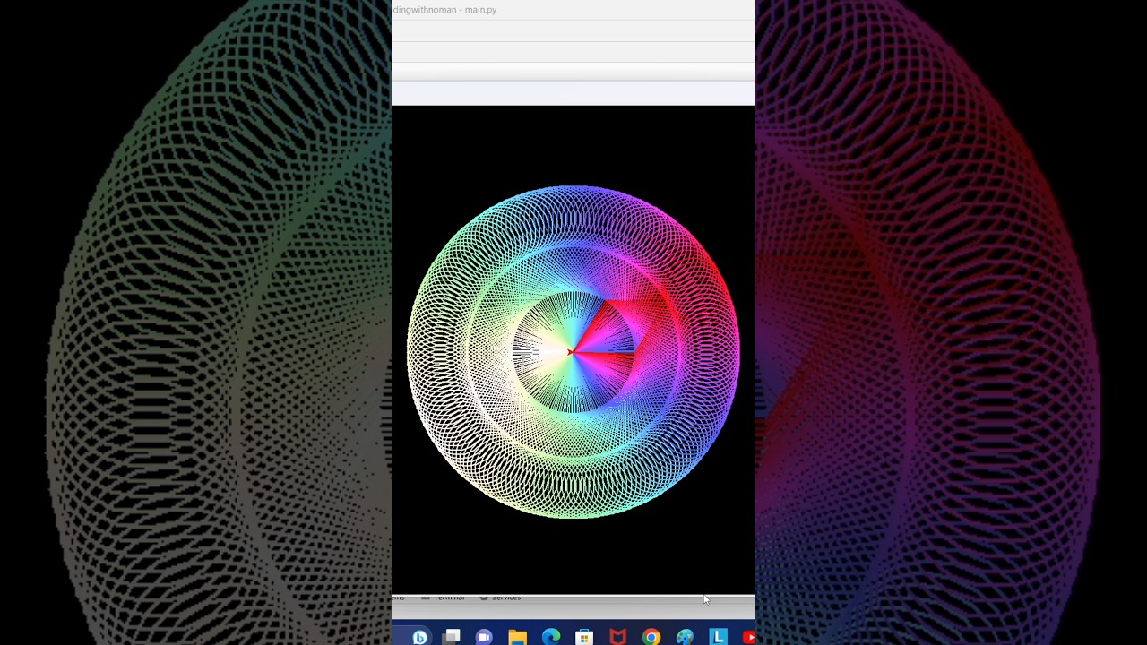 Create Amazing python turtle design tutorial 🤔 watch now #python #turtle  #codingwithnoman #shorts