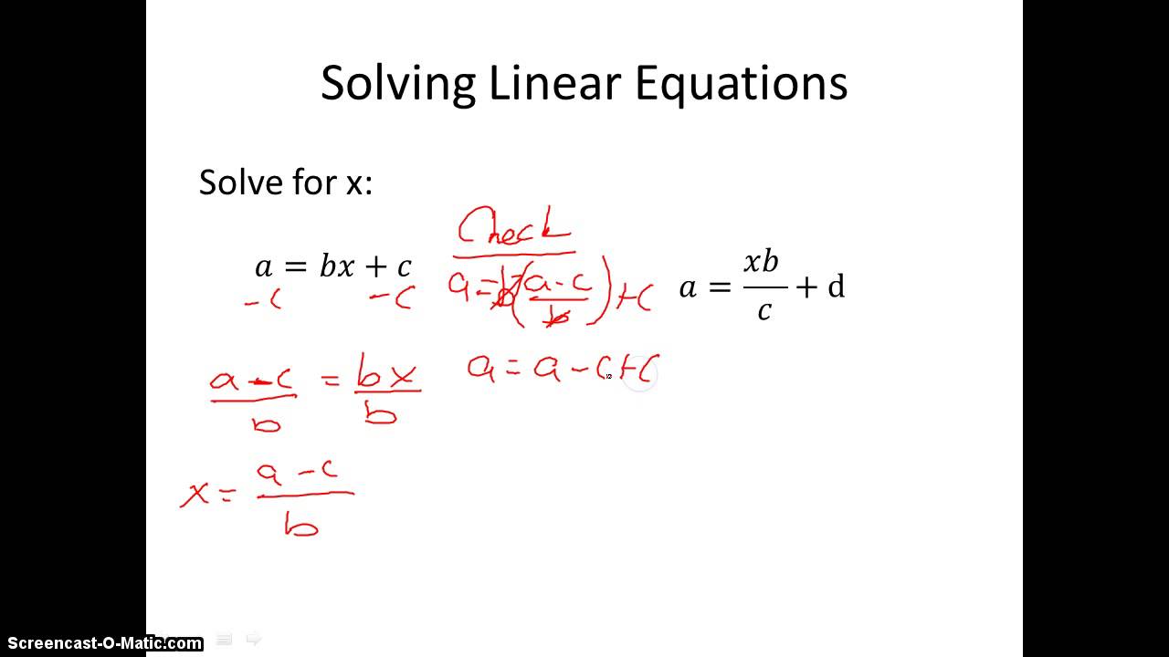 1.6 Solving Linear Equations and Inequalities