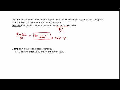 Introduction to Business Math - Module 4: Averages and Unit Rates
