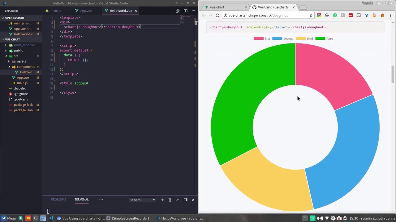 How to Add a Chart to a Vue Project (e.g Doughnut Chart)