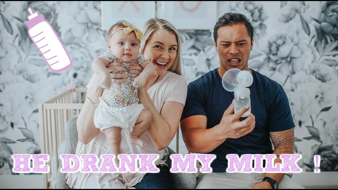 HUSBAND TRIES MY BREASTMILK *so gross*