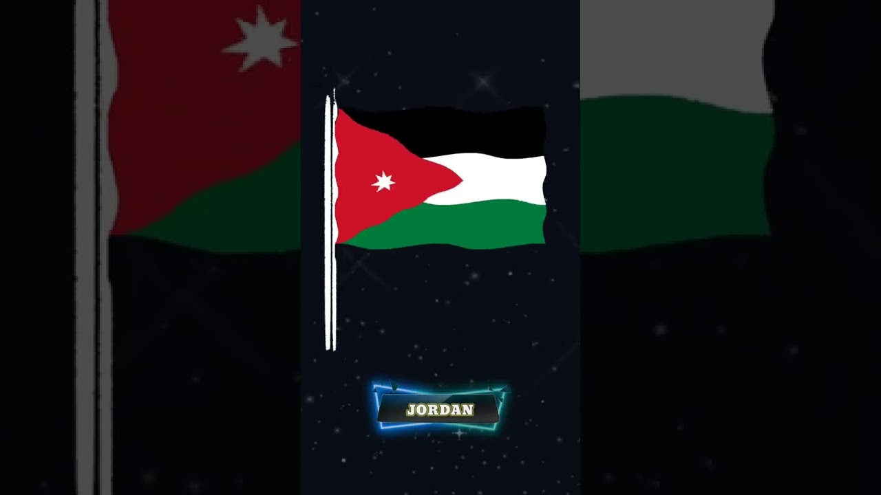 JORDAN - National flag.