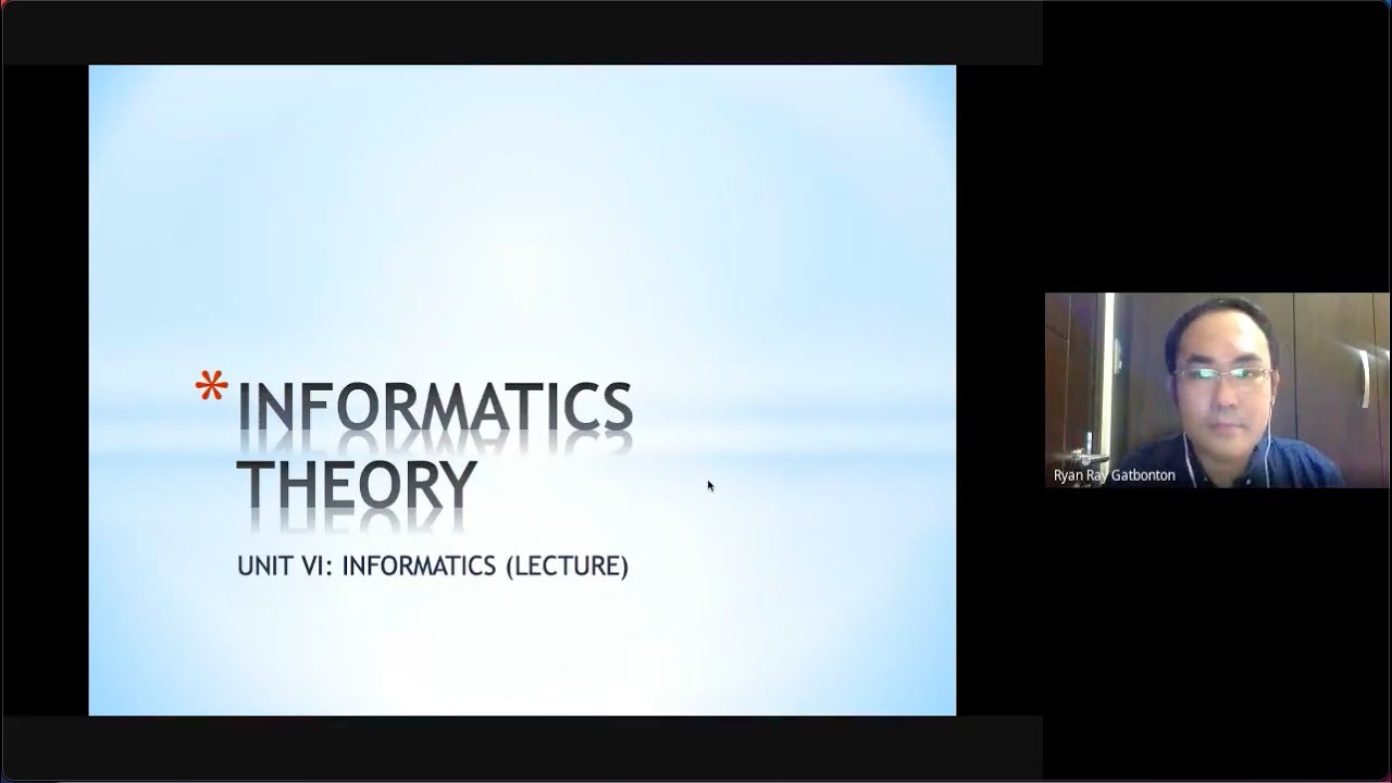 N-110 Nursing Informatics Lecture 3: Informatics Theory and Practice Applications