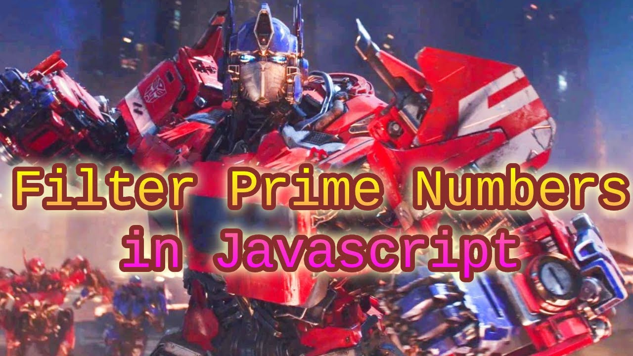 Filter Prime Numbers in Javascript
